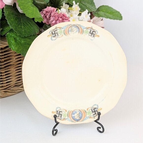 Dining | Victorian Era Blessing Good Luck Cameo Plate 189s Ohio Usa ...